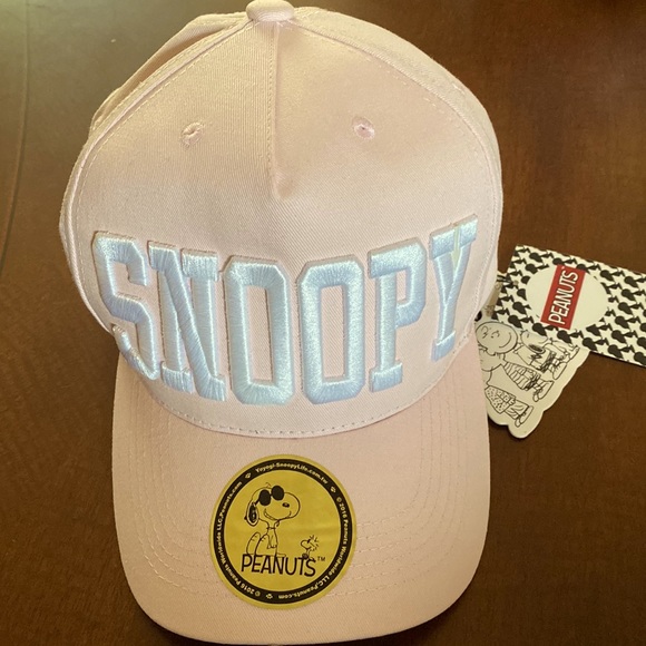 Peanuts | Accessories | Peanuts Snoopy Pink Cap | Poshmark